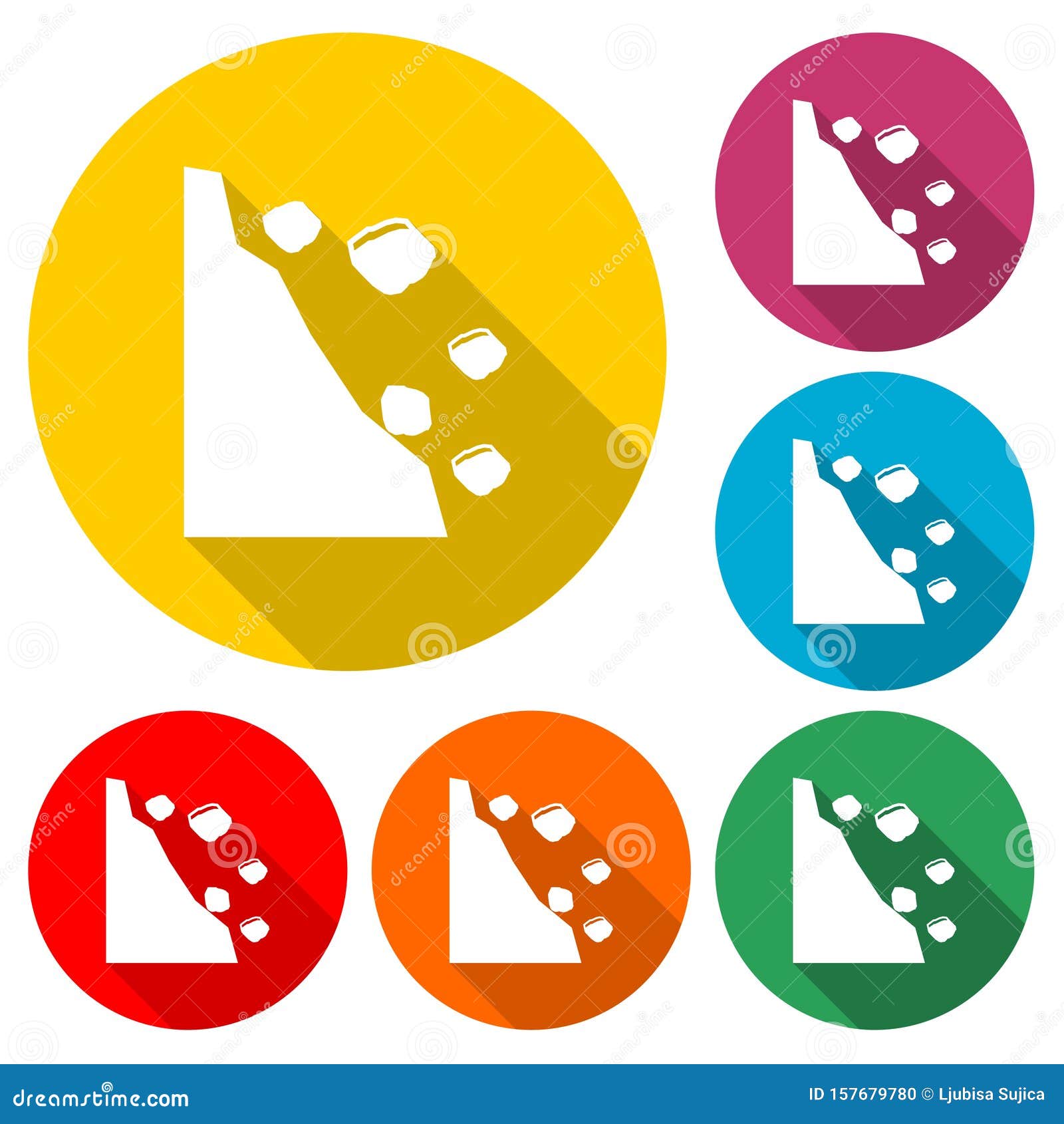 Falling Rocks Vector Icon - Illustration Stock Vector - Illustration of ...