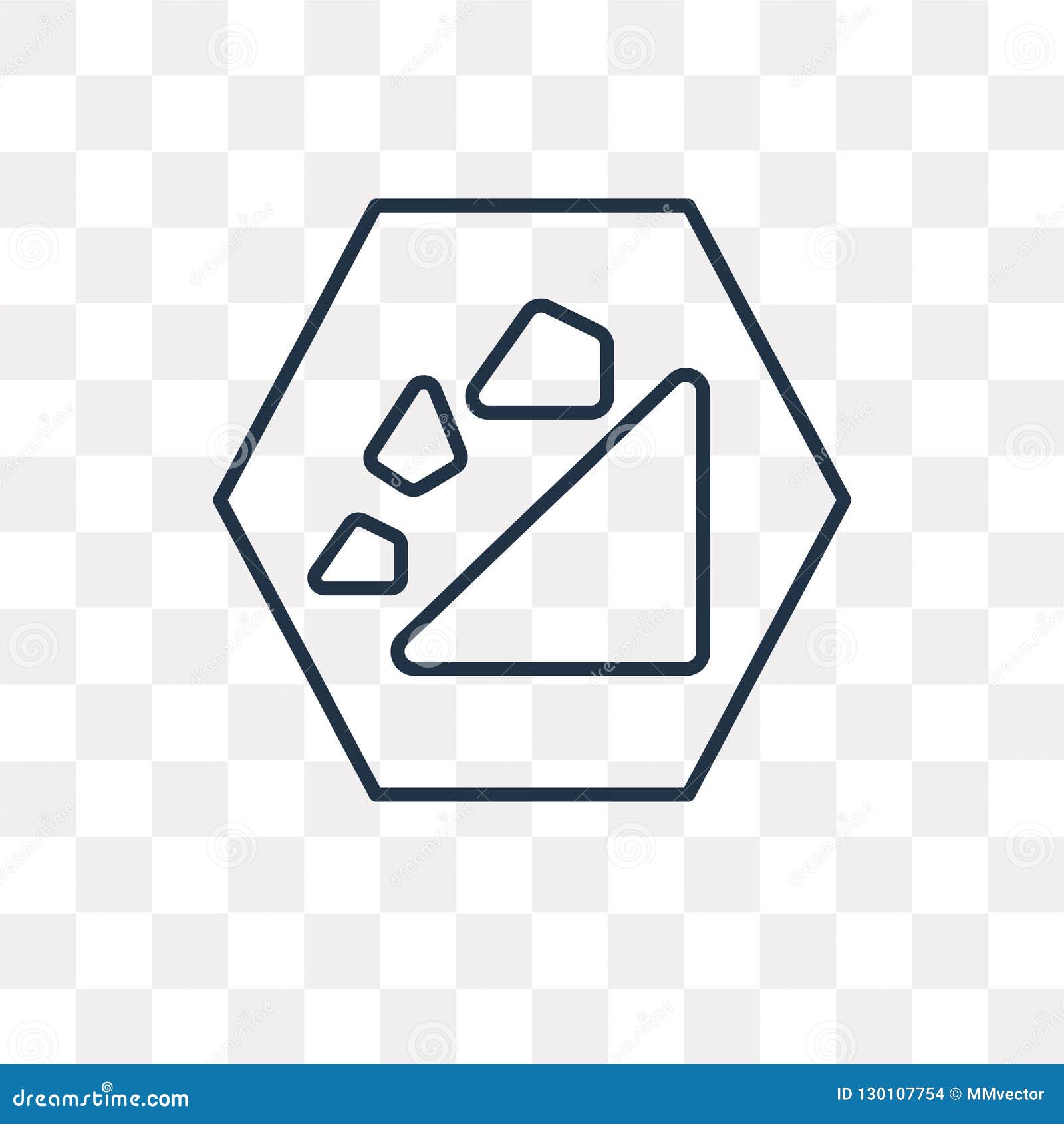 Falling Rocks Vector Icon Isolated on Transparent Background, Li Stock ...