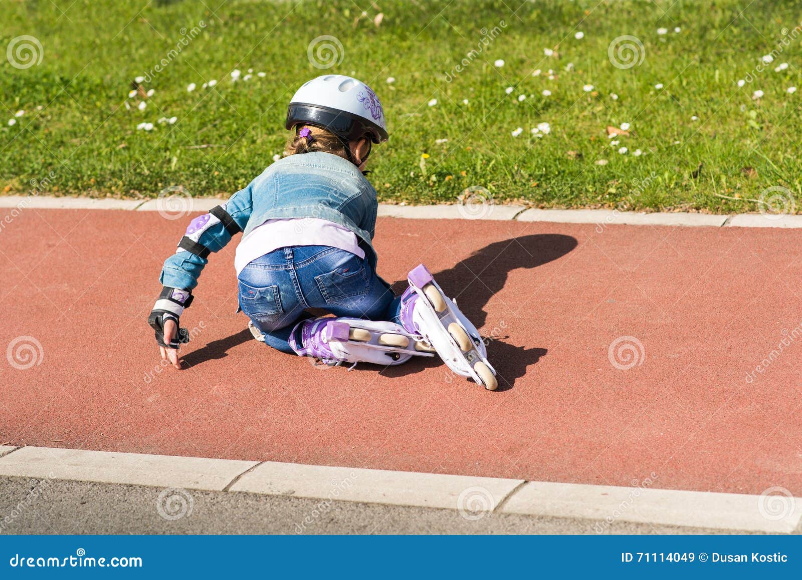 Falling from the roller stock image. Image of active - 71114049