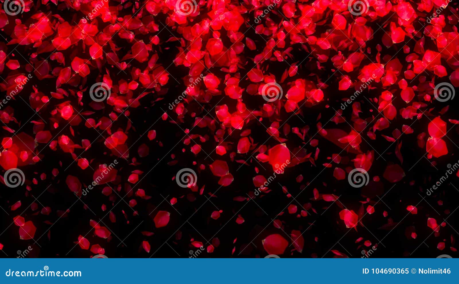 Falling Rose Petals on Black Background Stock Video - Video of flying ...