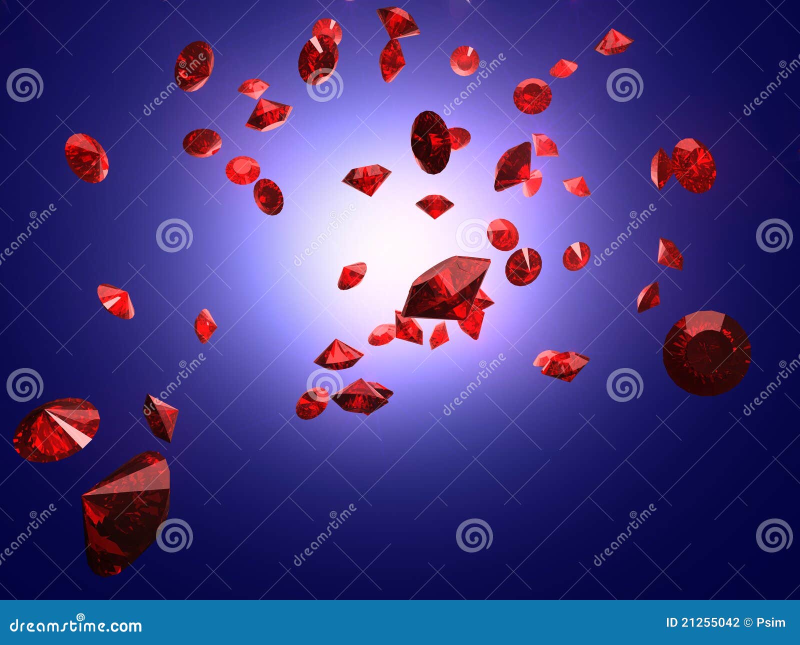 Falling ruby stock illustration. Illustration of mineral - 21255042