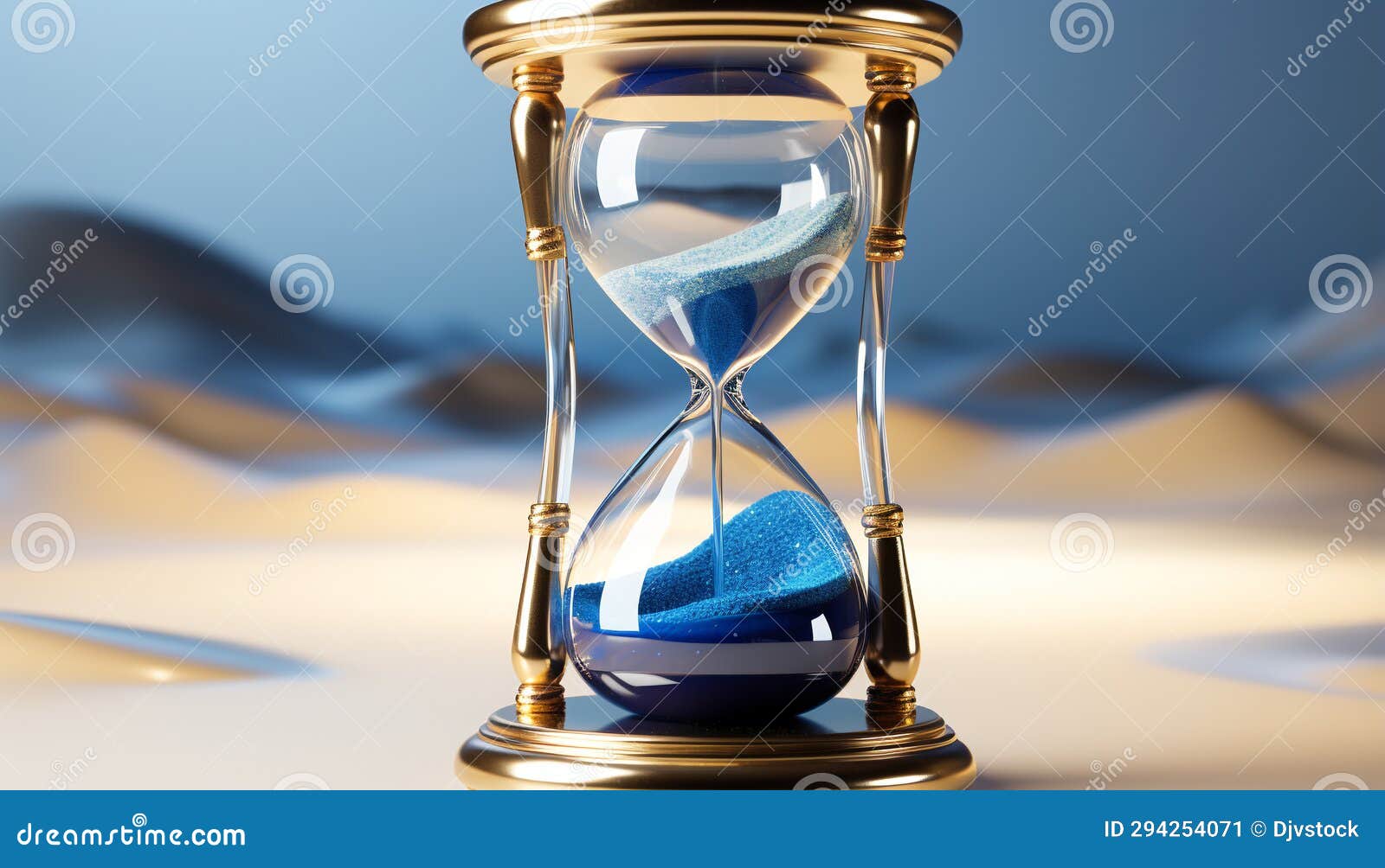 Falling Sand Counts Time, Symbolizing Urgency and Past Activity ...