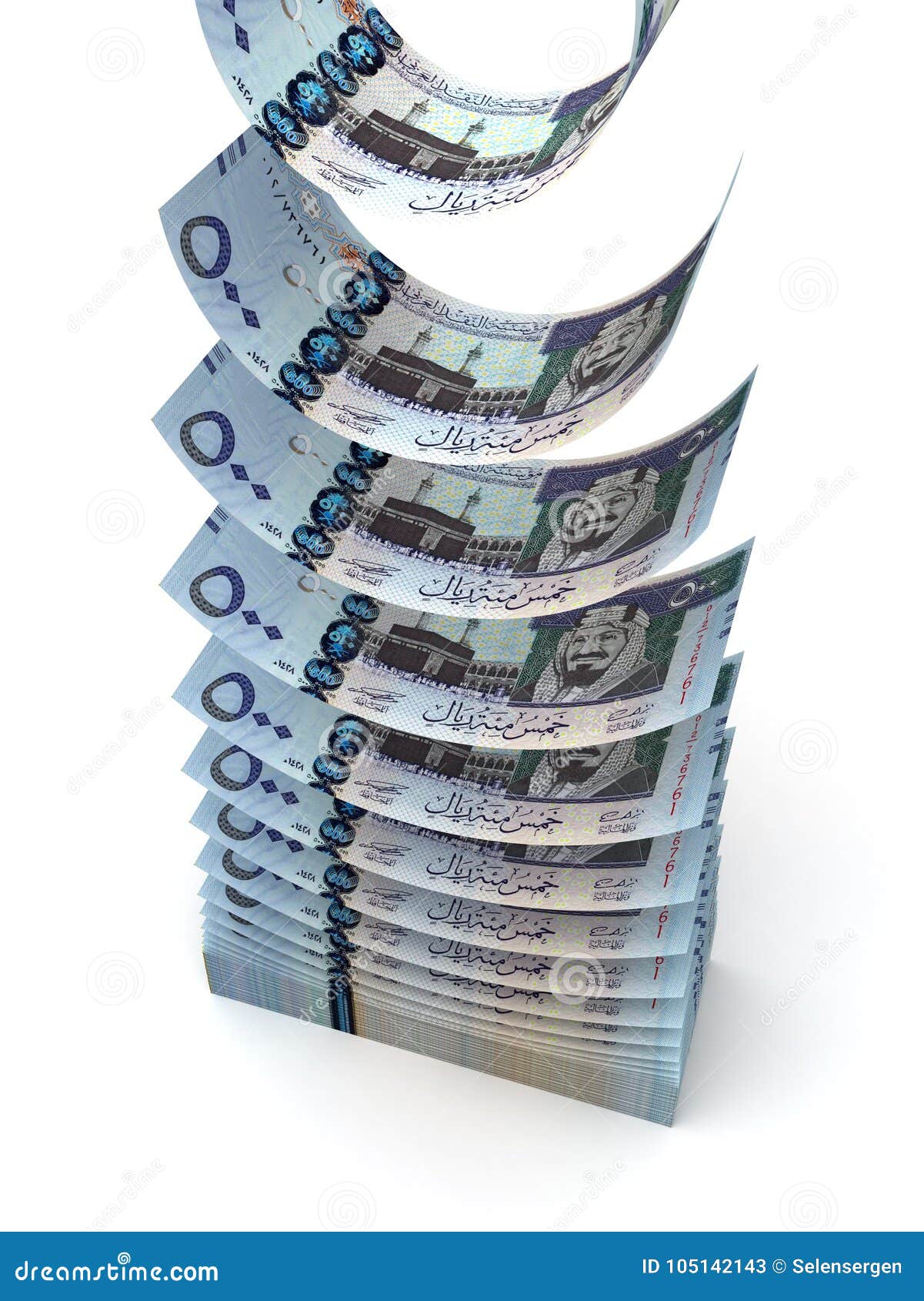 Stack Of Saudi Arabian Riyal Notes Stock Photo | CartoonDealer.com ...