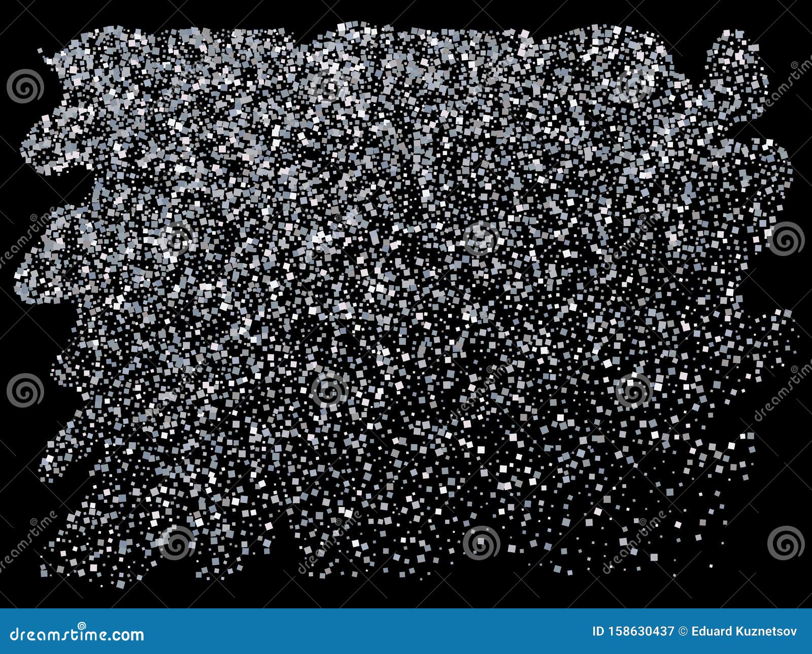 Falling Silver Color Squares Stock Image - Image of scatter, black ...