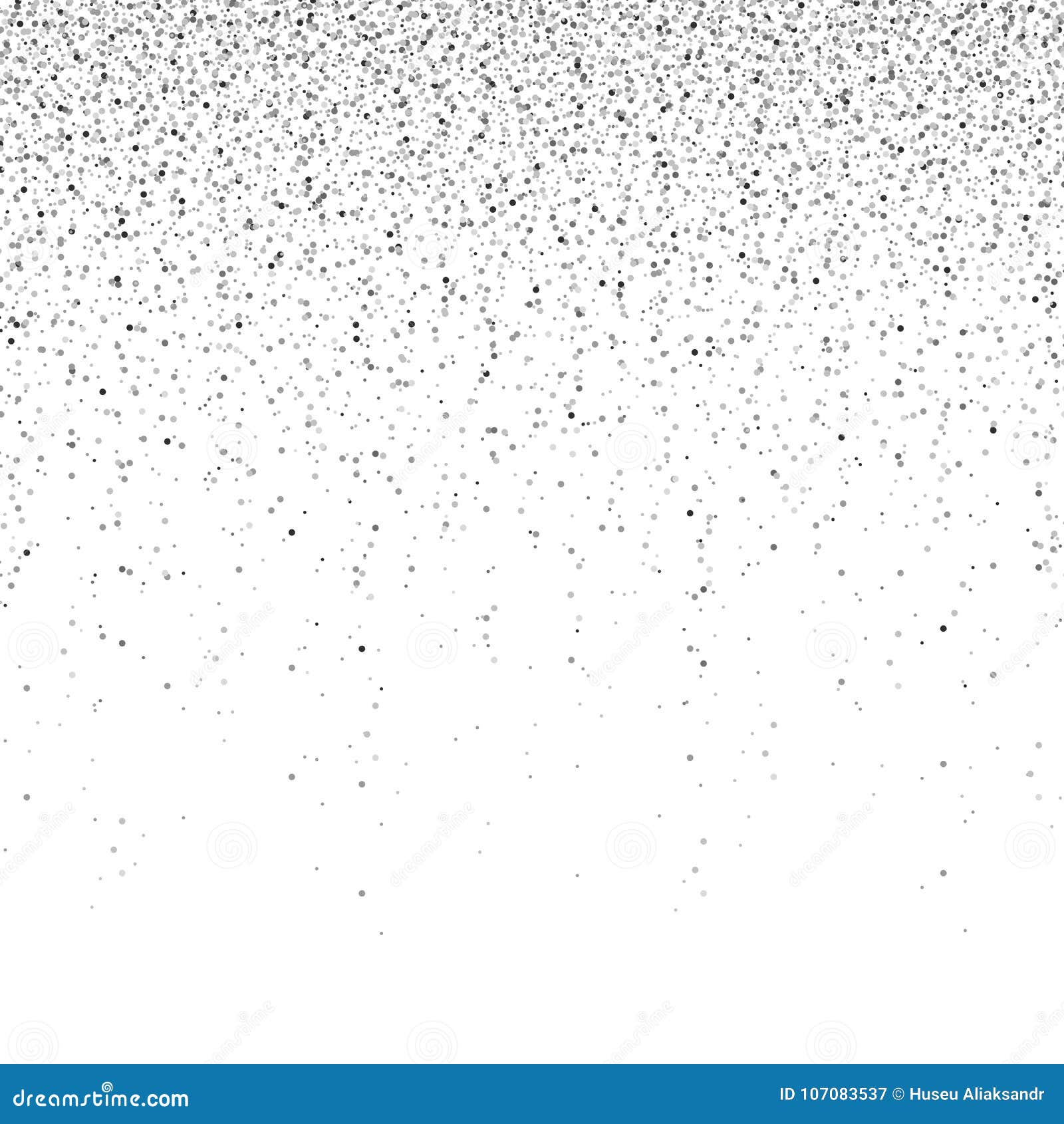 Falling silver particles. stock vector. Illustration of flake - 107083537