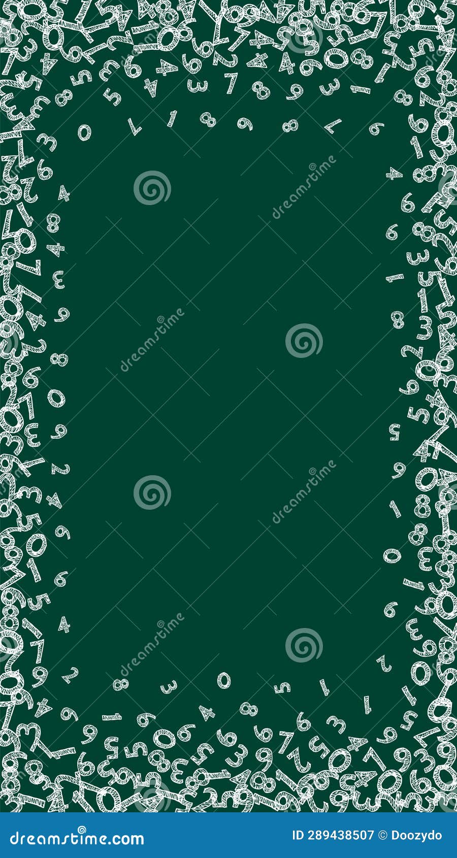 Falling Sketch Chalk Numbers. Math Stock Image - Image of design ...