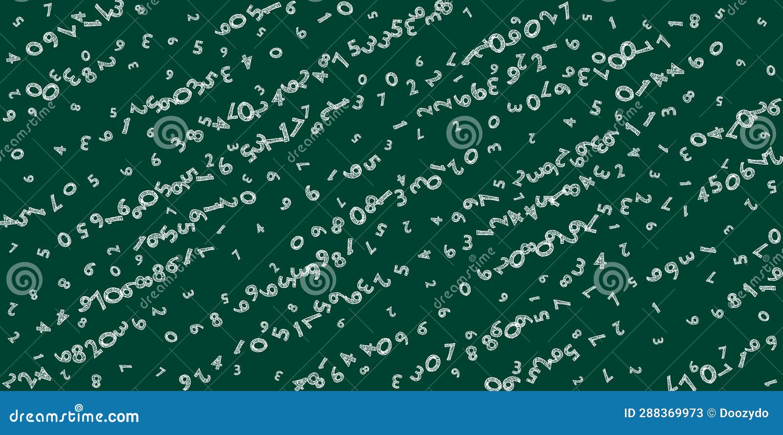 Falling Sketch Chalk Numbers. Math Stock Image - Image of sketch ...