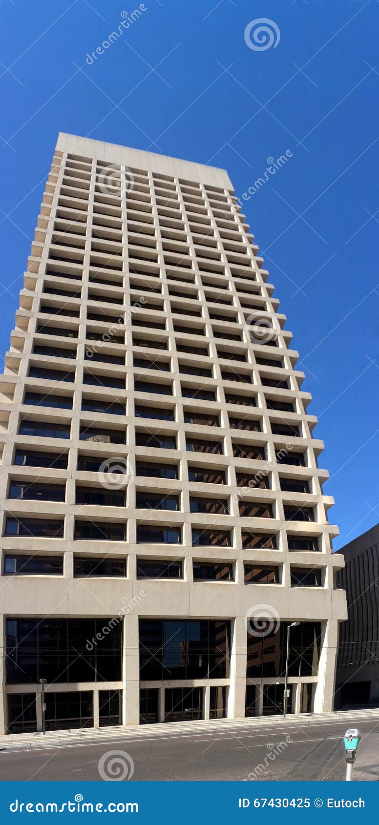 Falling Skyscraper in Phoenix Downtown, AZ Stock Image - Image of ...