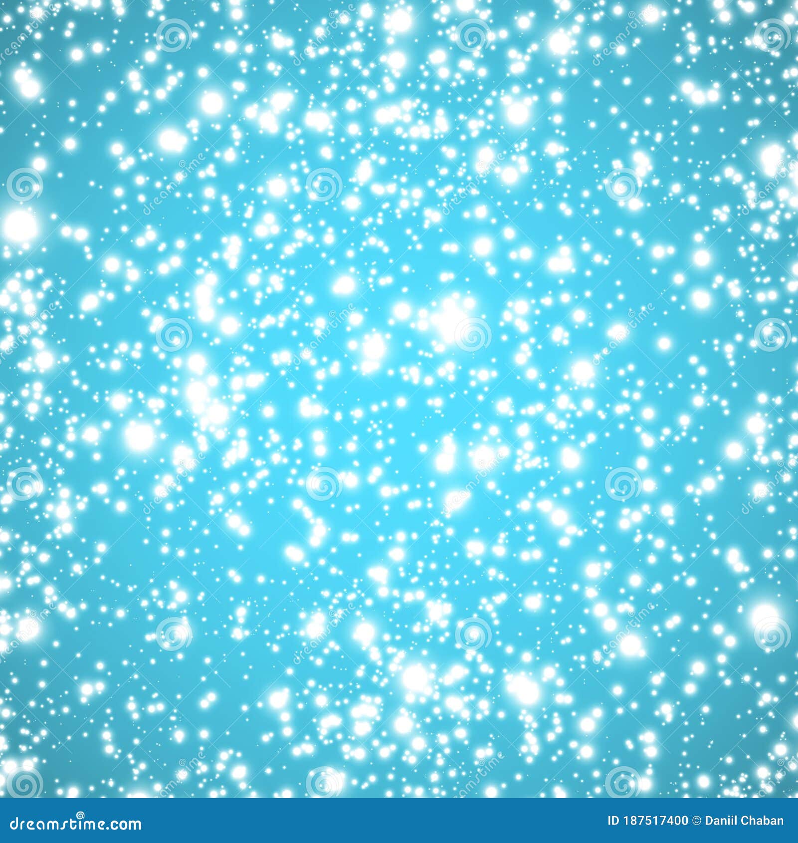 Falling Snow on a Blue Background Stock Vector - Illustration of ...