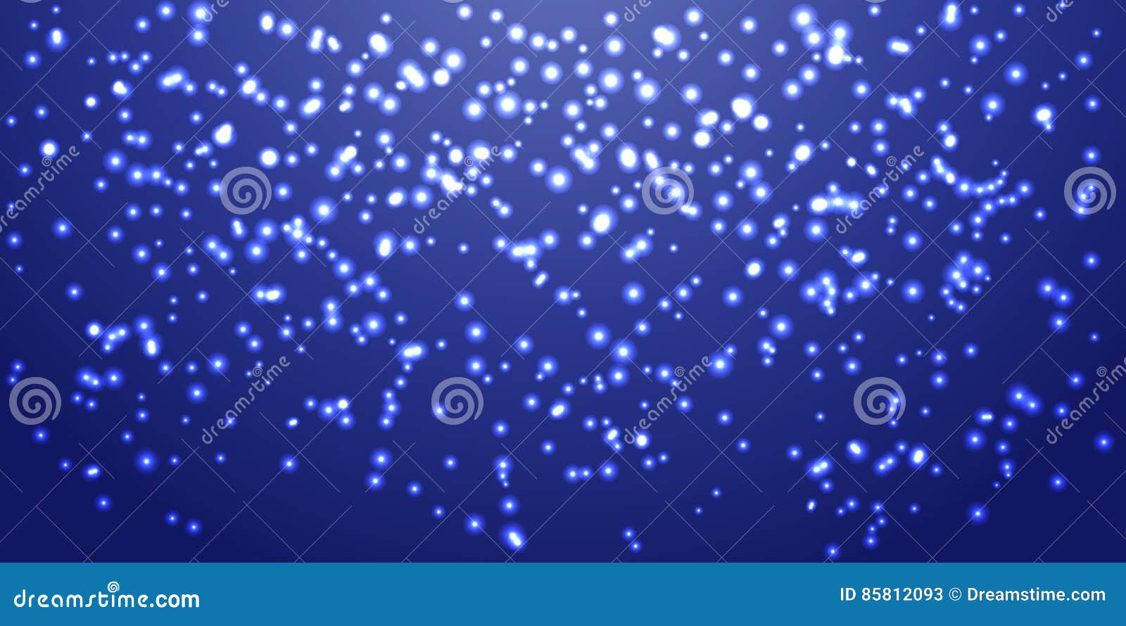Falling Snow on Blue Background Stock Vector - Illustration of night ...