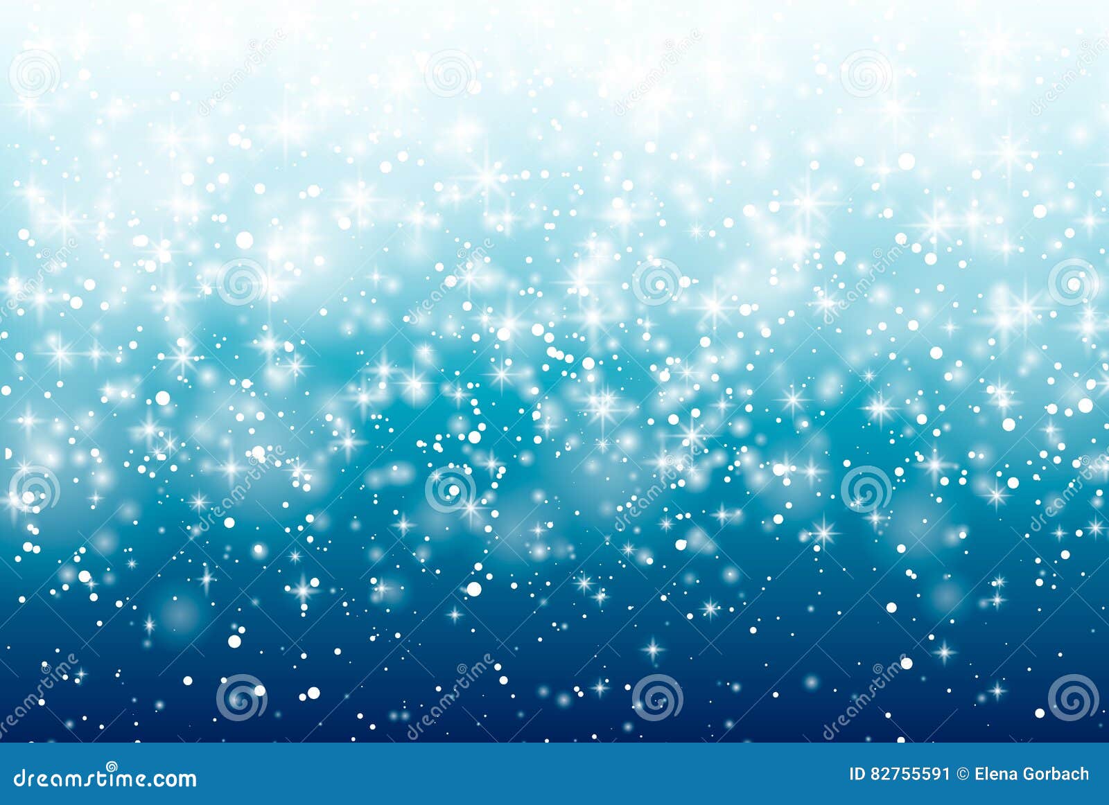 Falling Snow on a Blue Background. Vector Illustration 10 EPS. Abstract ...
