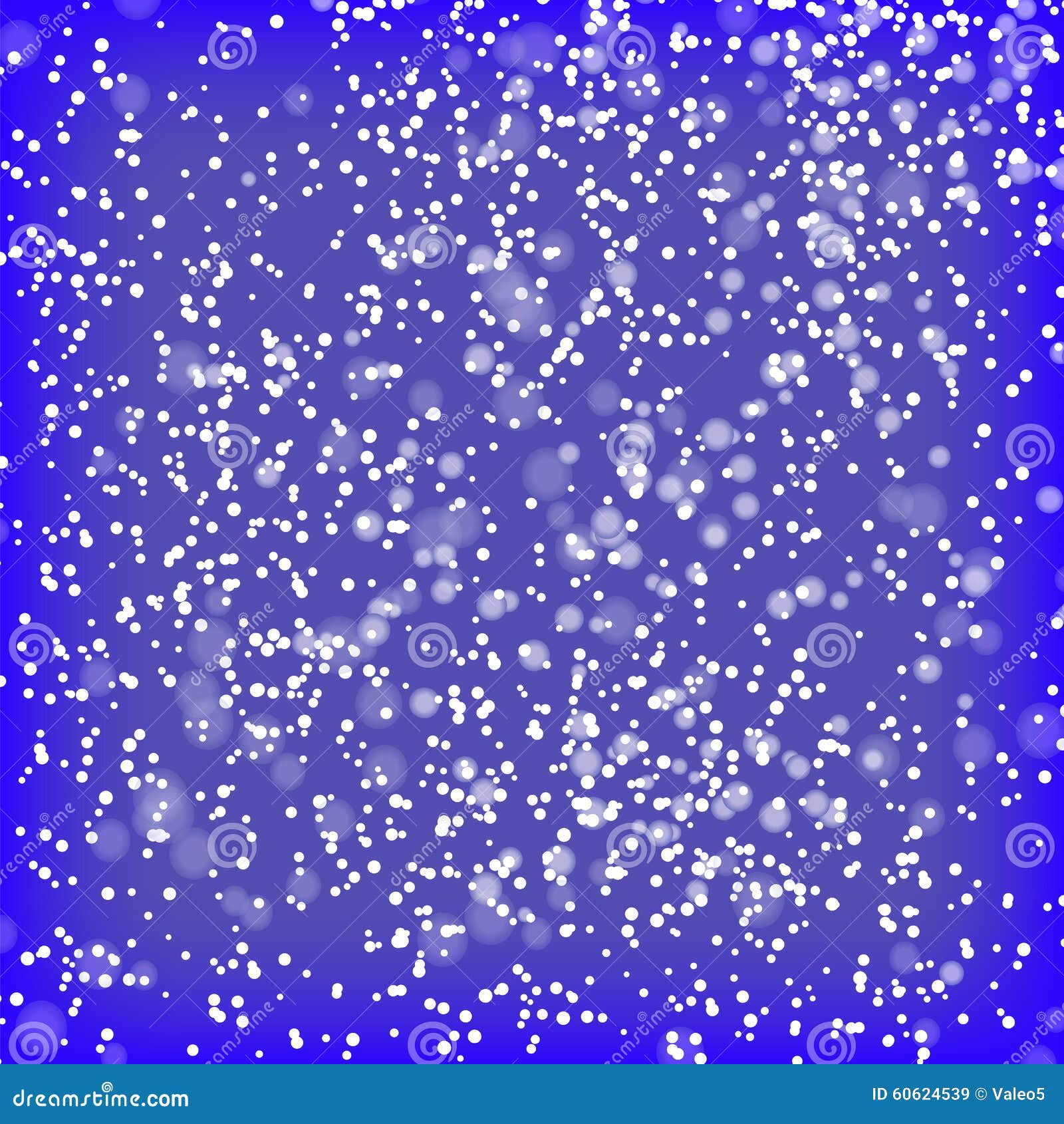 Falling Snow on Blue Background Stock Vector - Illustration of magic ...