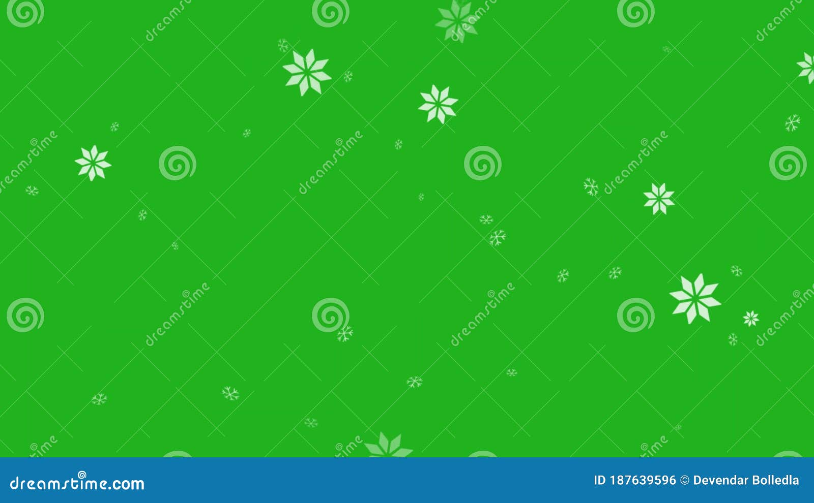 Falling Snow Flakes with Green Screen Background Stock Footage - Video ...