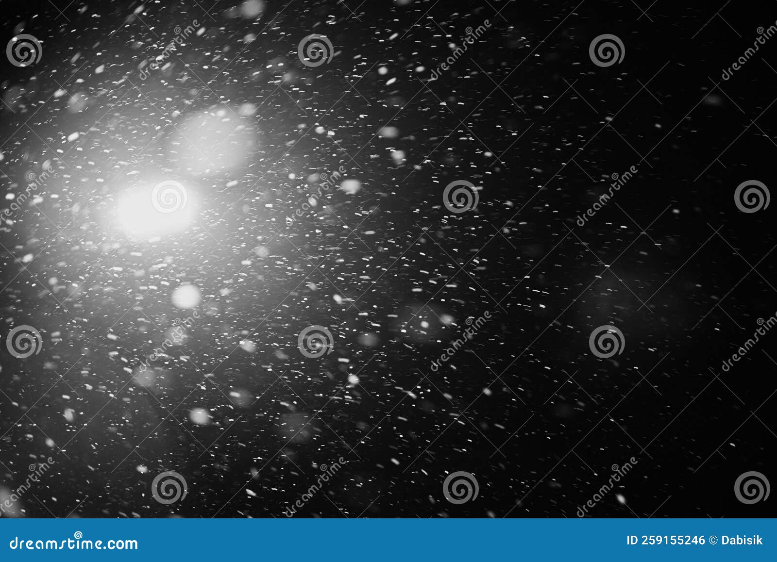 Falling Snow Flakes or Rain on Black Background Stock Photo - Image of ...