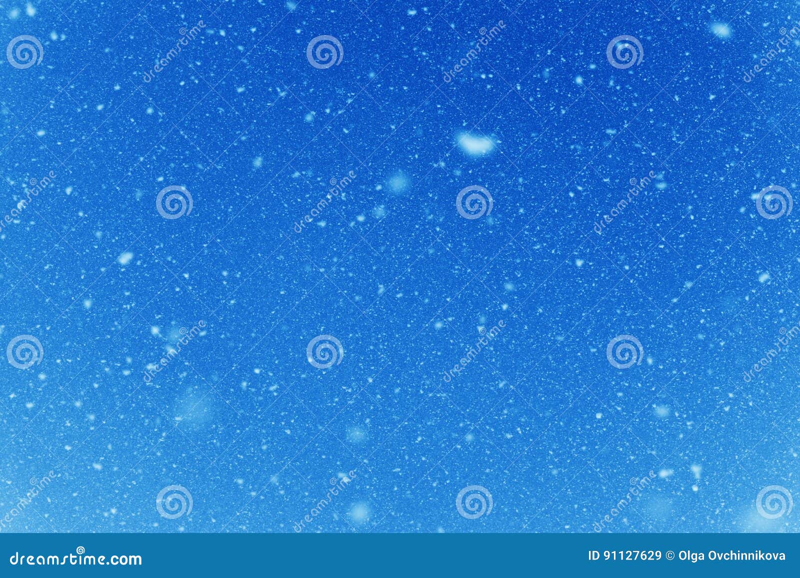 Falling Snow Flakes during the Snowfall from the Sky. Stock Image ...