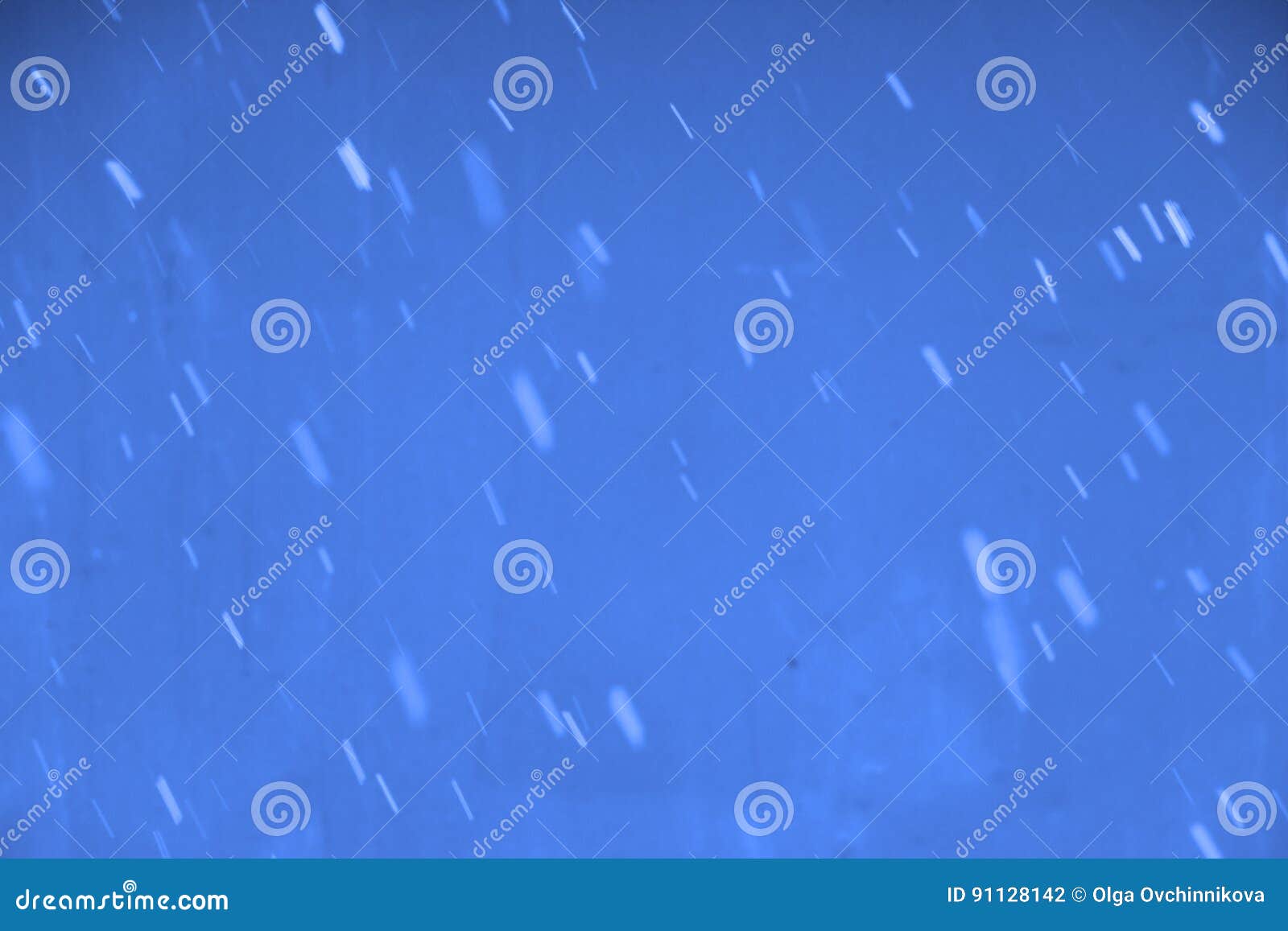 Falling Snow Flakes during the Snowfall from the Sky. Stock Photo ...