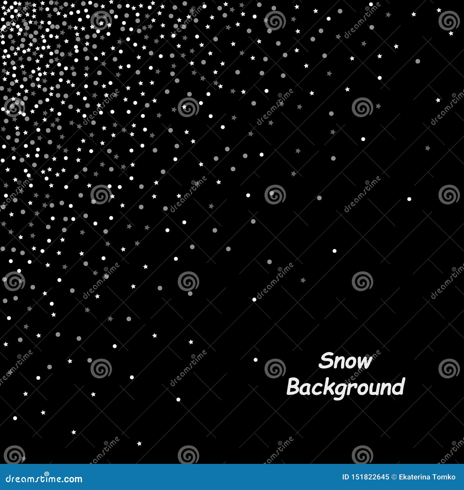 Falling Snow. Flickering Particles. Abstract Vector Background. Eps 10 ...