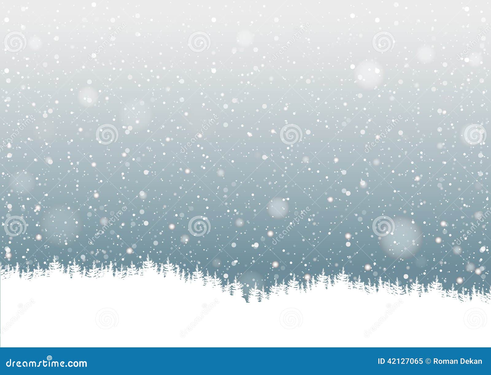 Falling Snow stock vector. Illustration of snowflake - 42127065