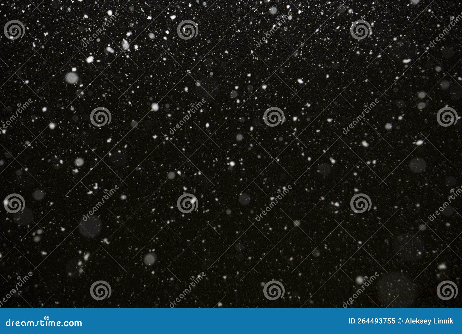 Falling Snow in the Night Sky Stock Image - Image of holiday, blizzard ...