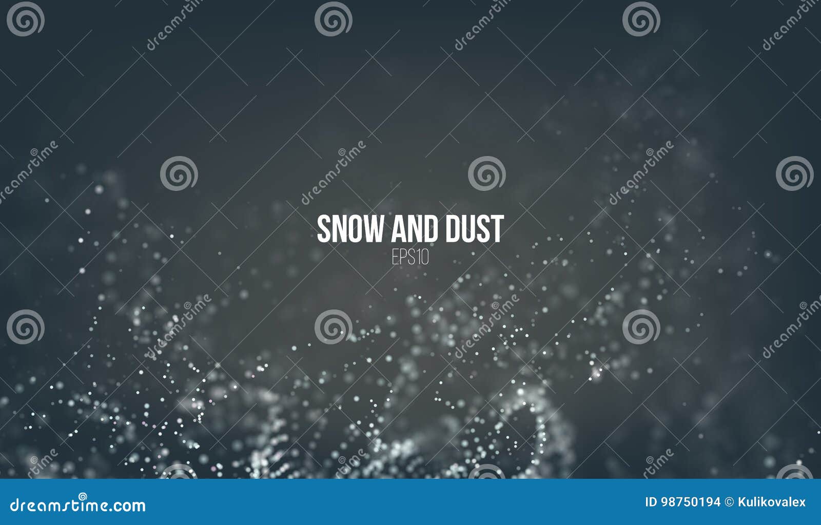Falling Snow Particles Flying on the Air. Dust Storm Vortex. Bokeh ...