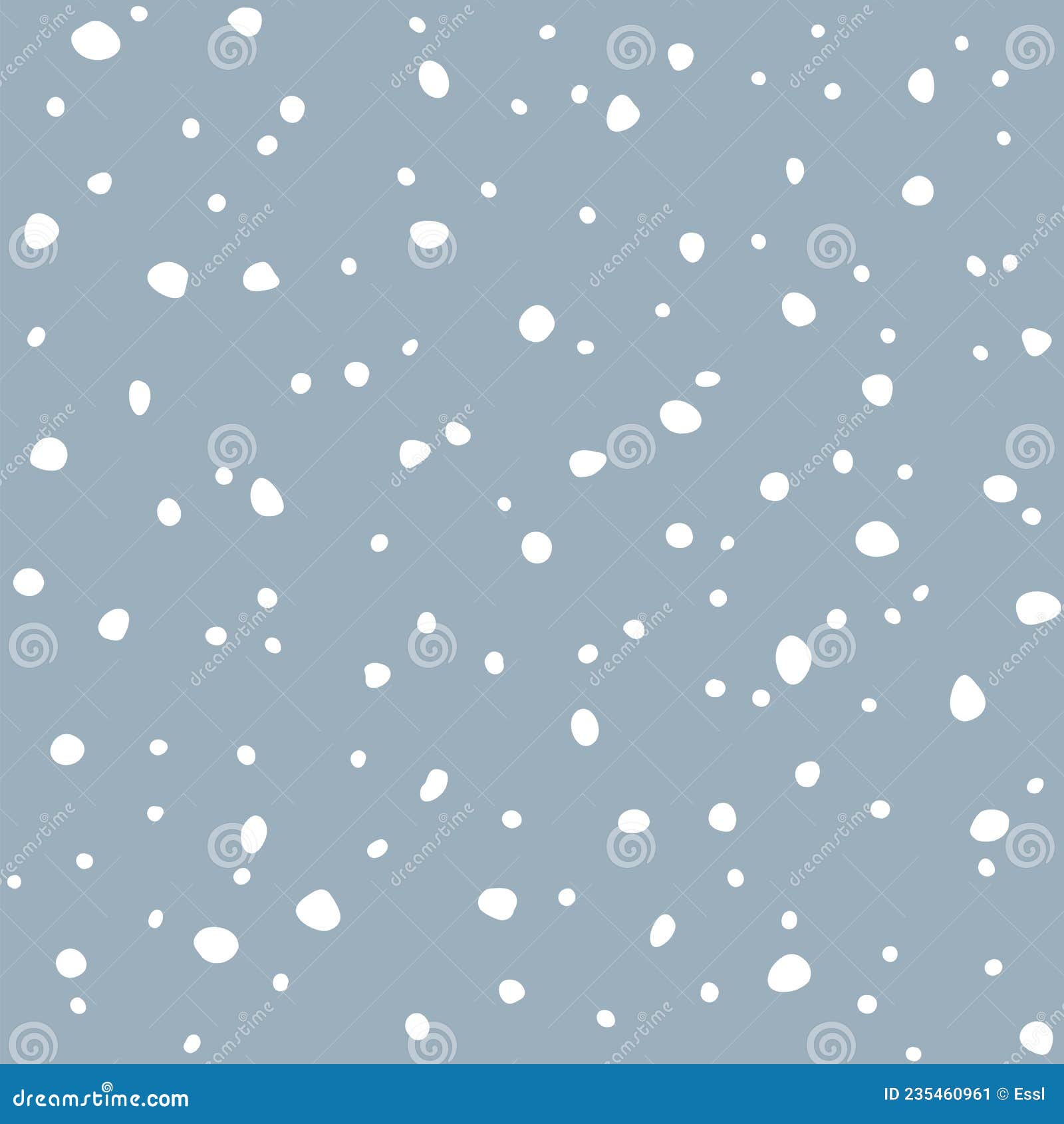 Falling Snow Seamless Pattern. White Snow Stock Vector - Illustration ...