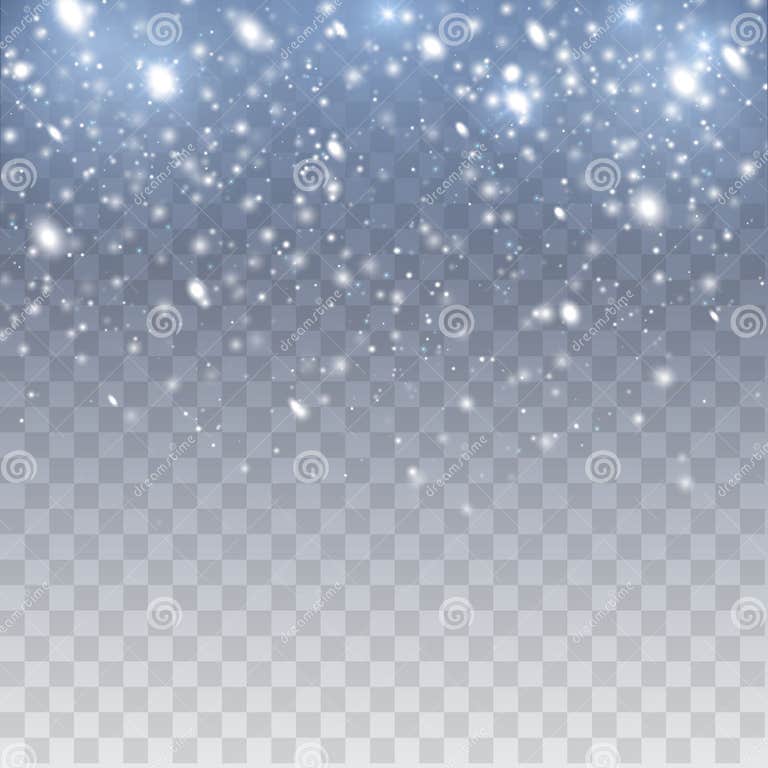 Falling Snow Vector Background. Snowfall Stock Vector - Illustration of ...