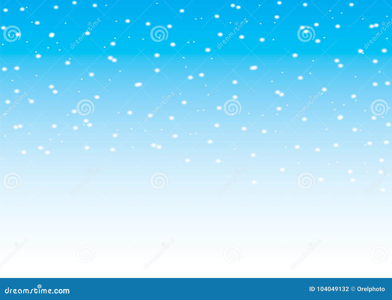 Falling Snow Vector Seamless Pattern Stock Vector - Illustration of ...