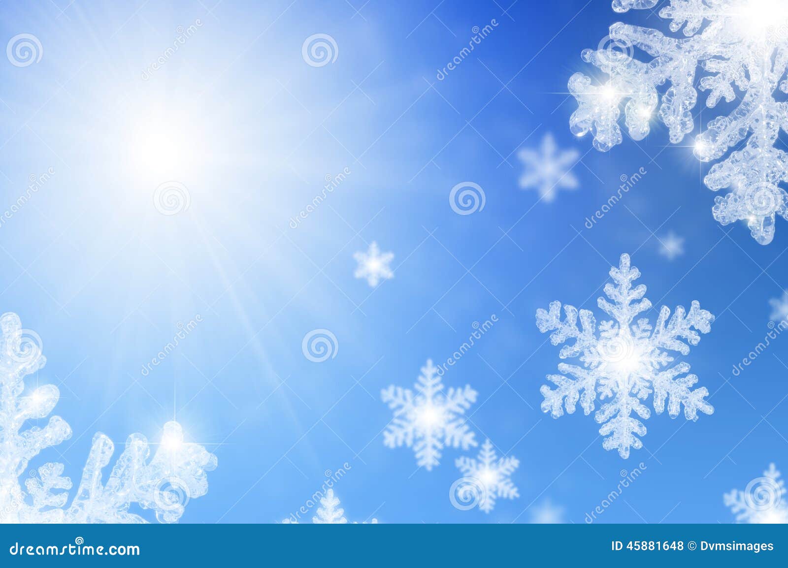 Falling Snowflakes Background Stock Photo - Image of snowflakes ...