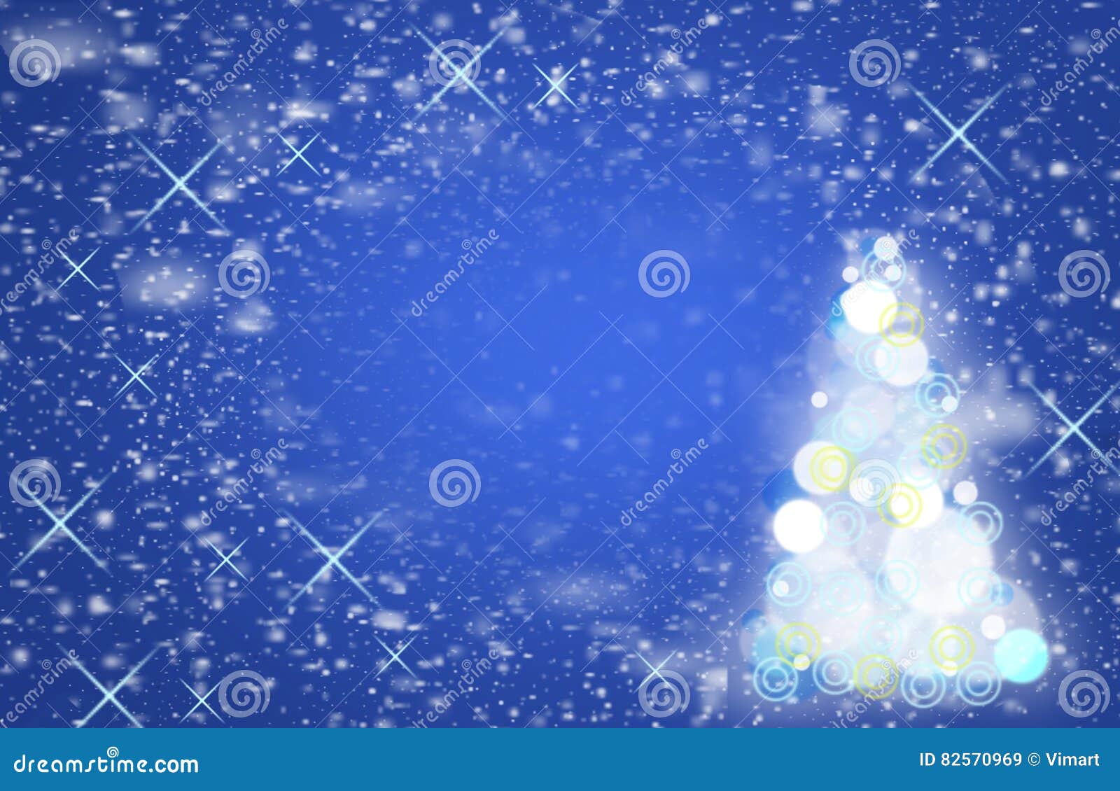 Falling Snowflakes in the Sky. the Magic of Christmas, Stock Image ...