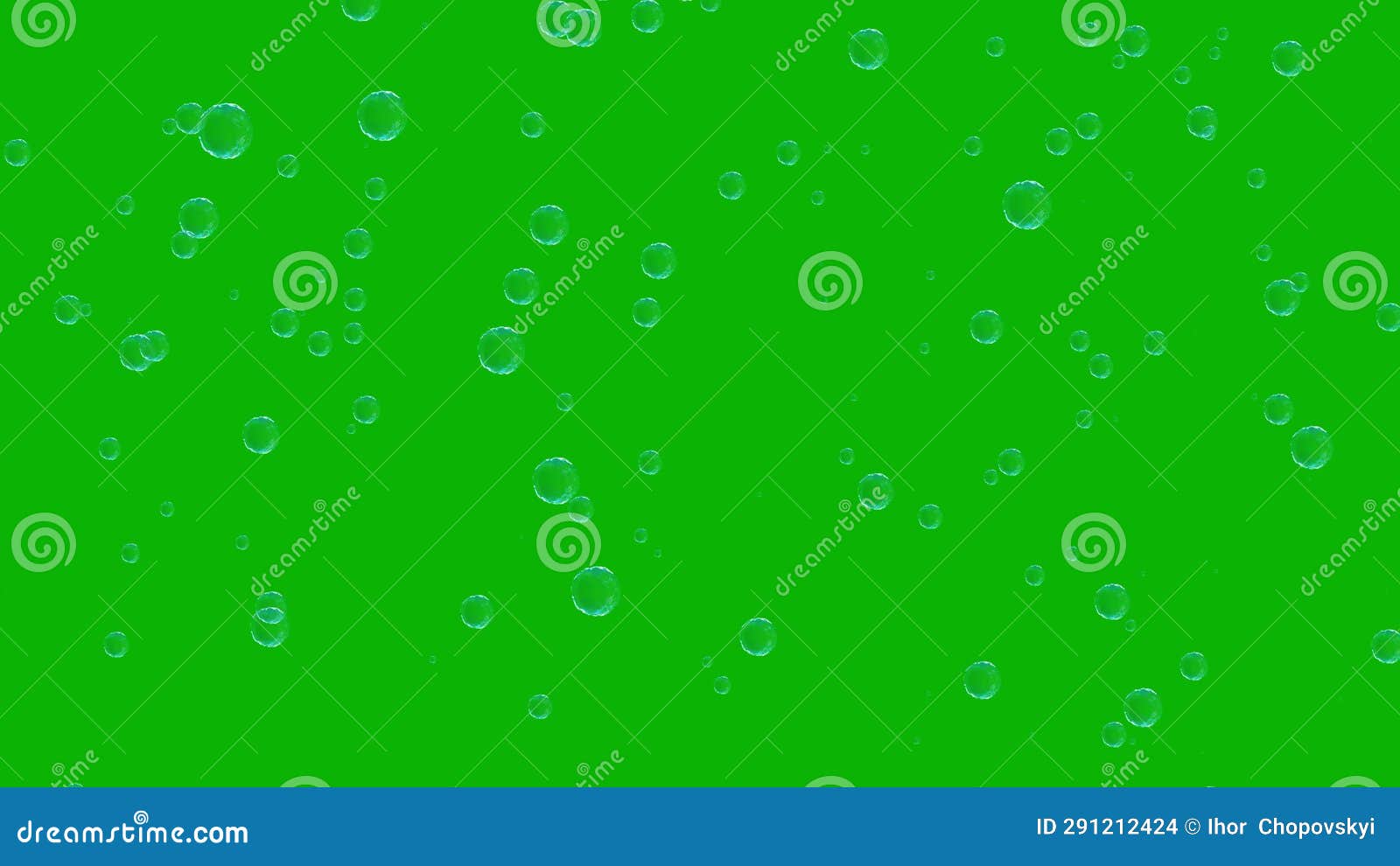 Falling Soap Bubbles Effect Down (Chroma Key). 4K Animation. Stock ...