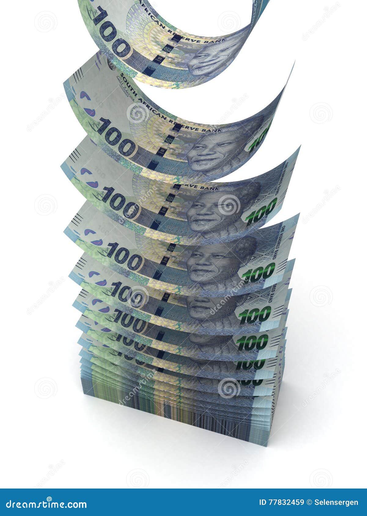 Falling South African Rand stock illustration. Illustration of objects ...