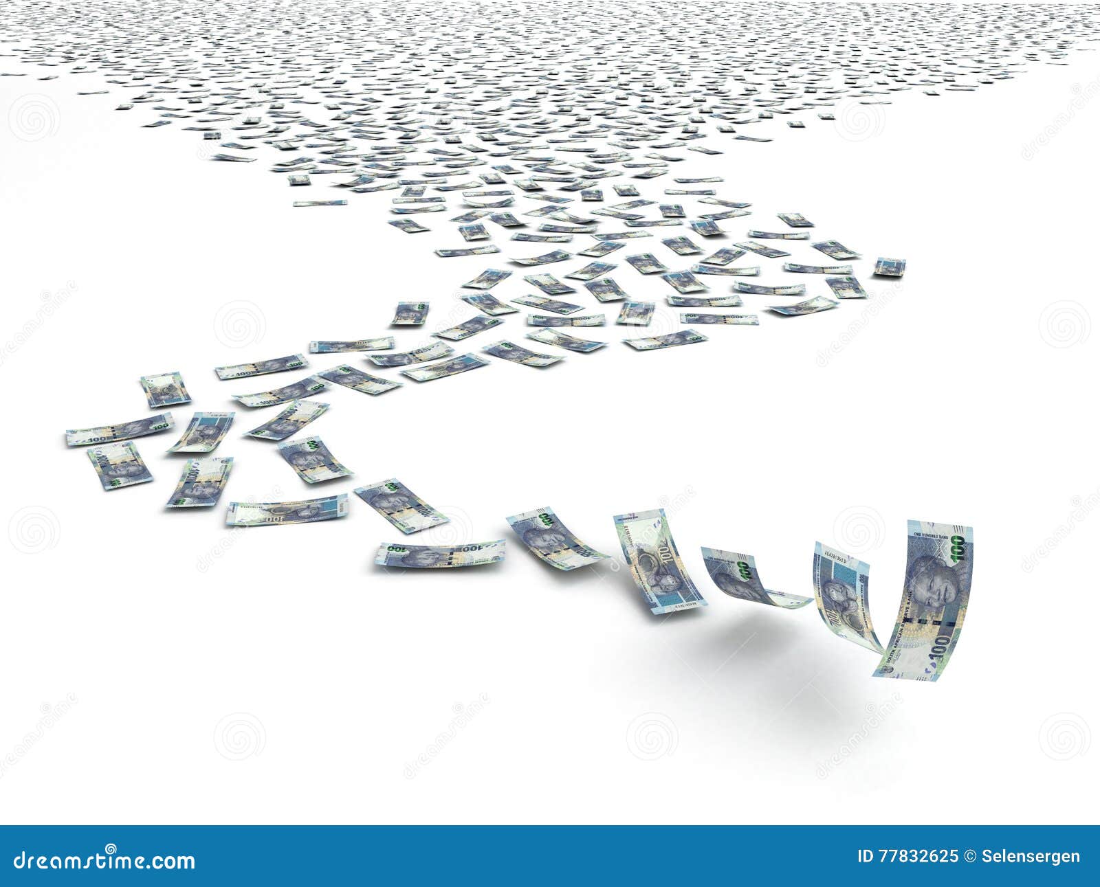 Falling South African Rand stock illustration. Illustration of falling ...