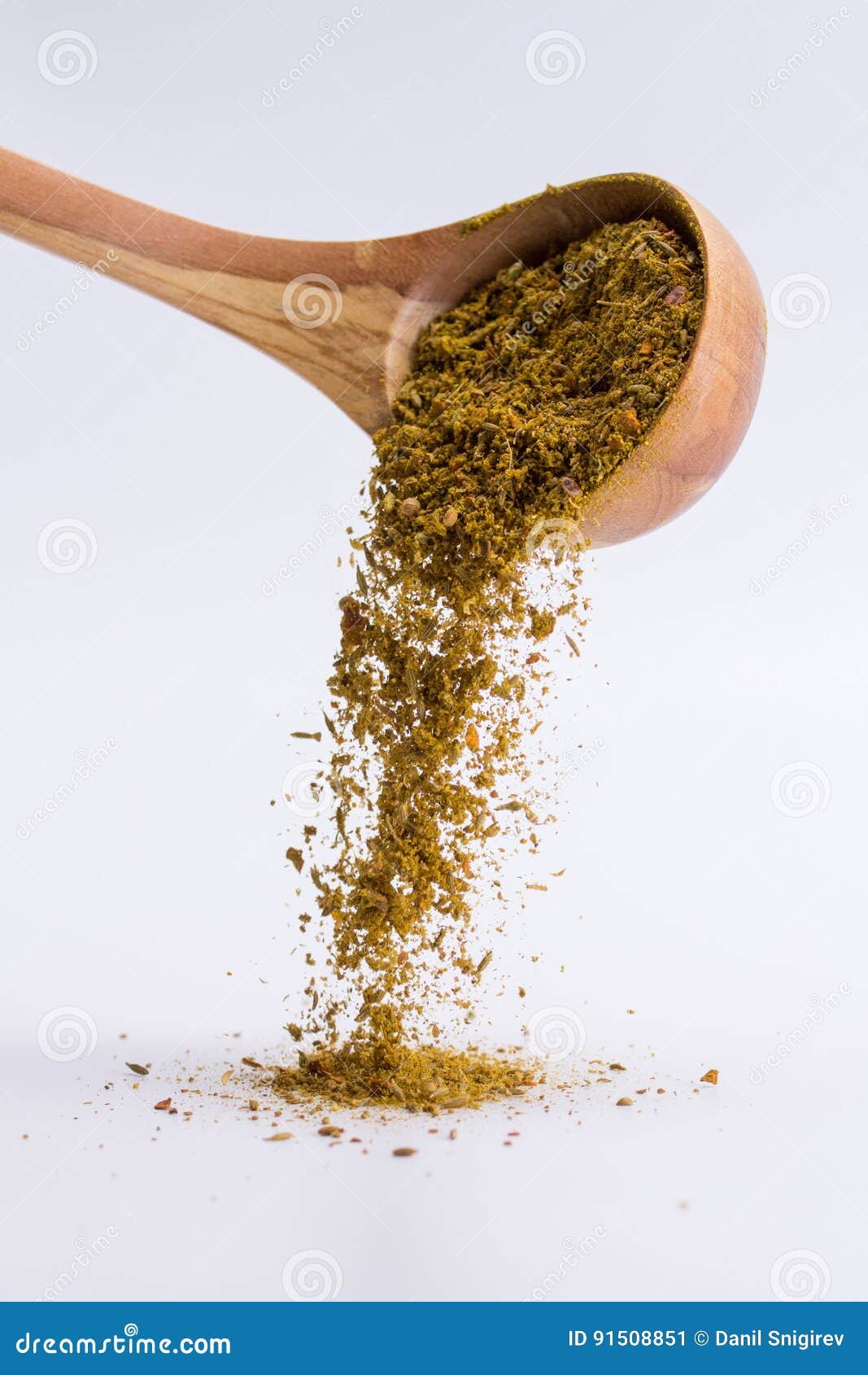 Falling Spices on a White Background Stock Image - Image of pepper ...