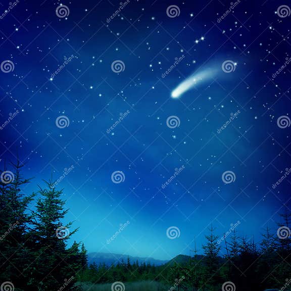 Falling star stock photo. Image of tranquil, asteroid - 22425030