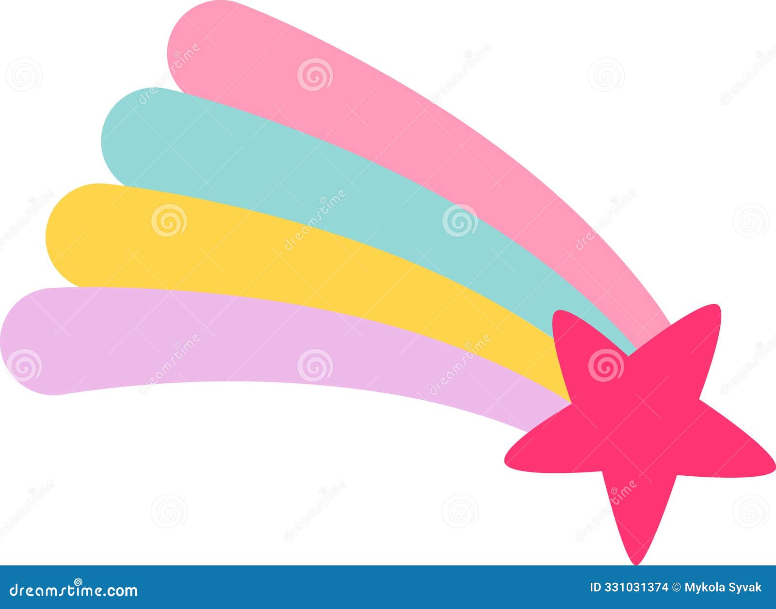 Falling Star Hand Drawn stock illustration. Illustration of drawing ...