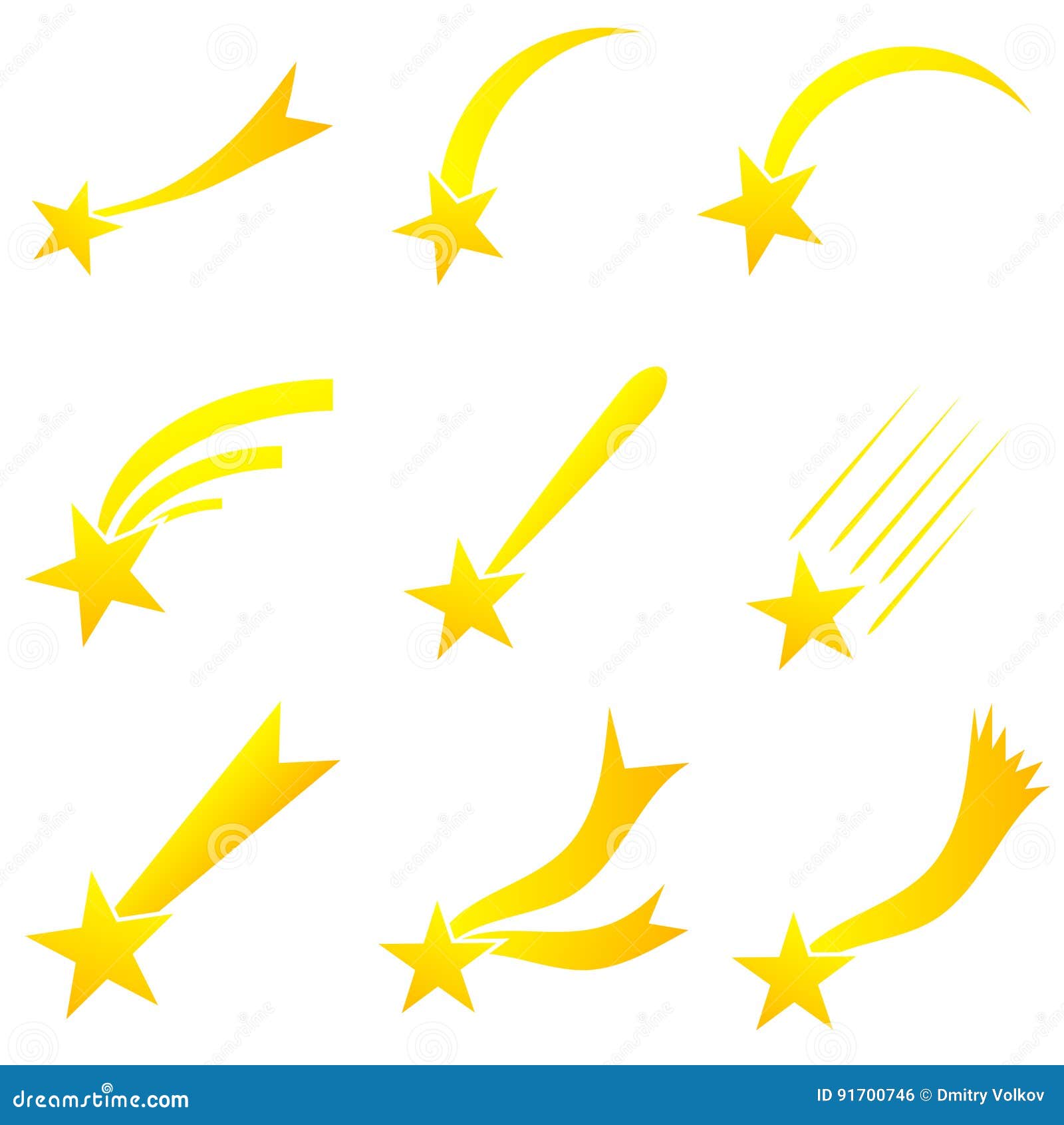 Falling star icon stock illustration. Illustration of concept - 91700746