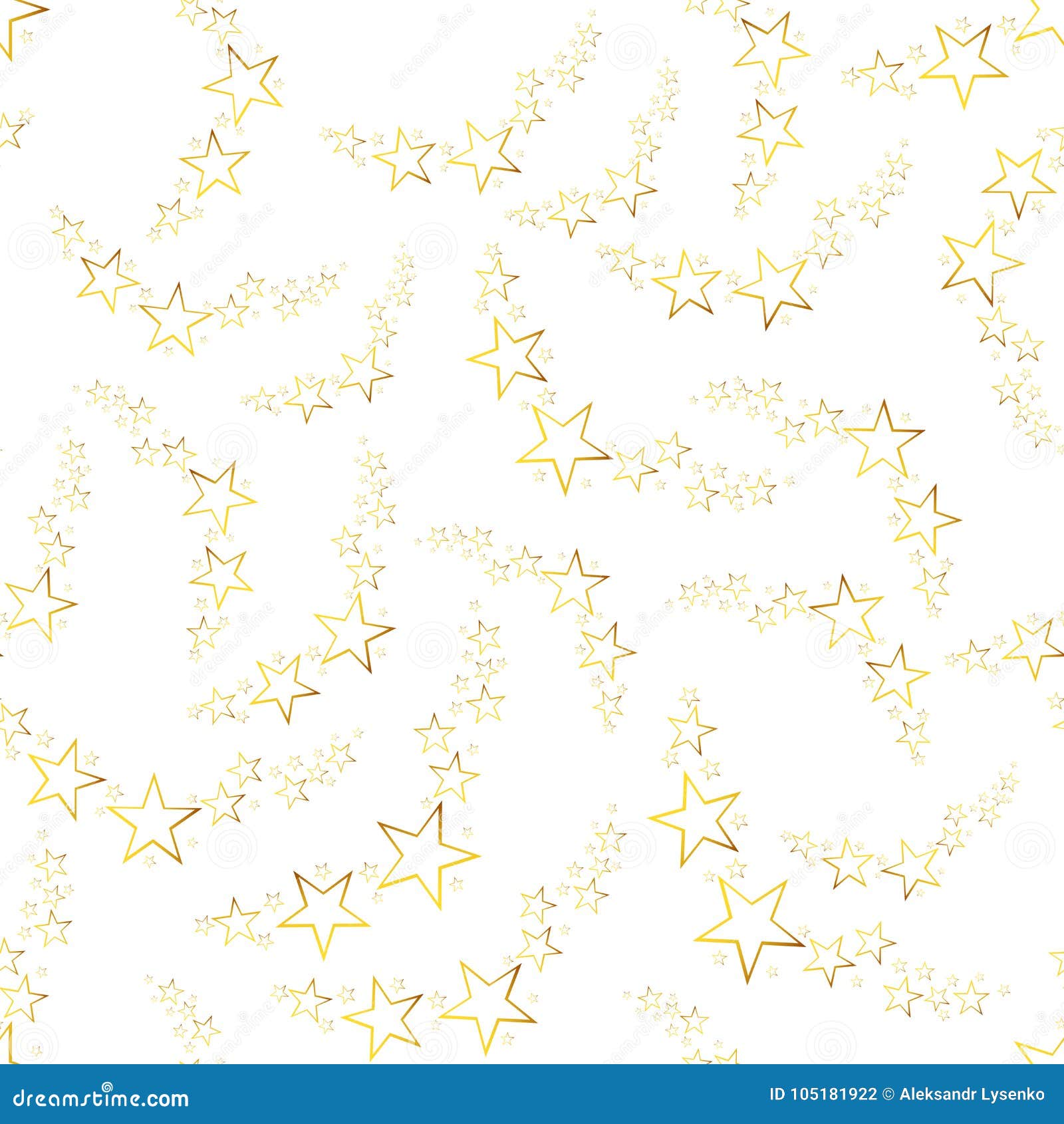 Falling Star Seamless Pattern Background. Business Flat Vector I Stock ...