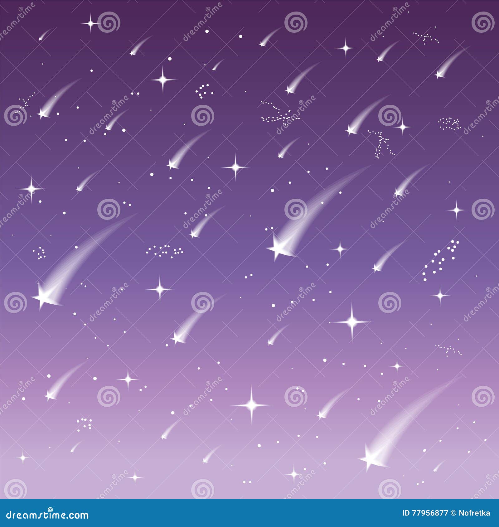 Falling Stars. Celestial Background Stock Vector - Illustration of ...