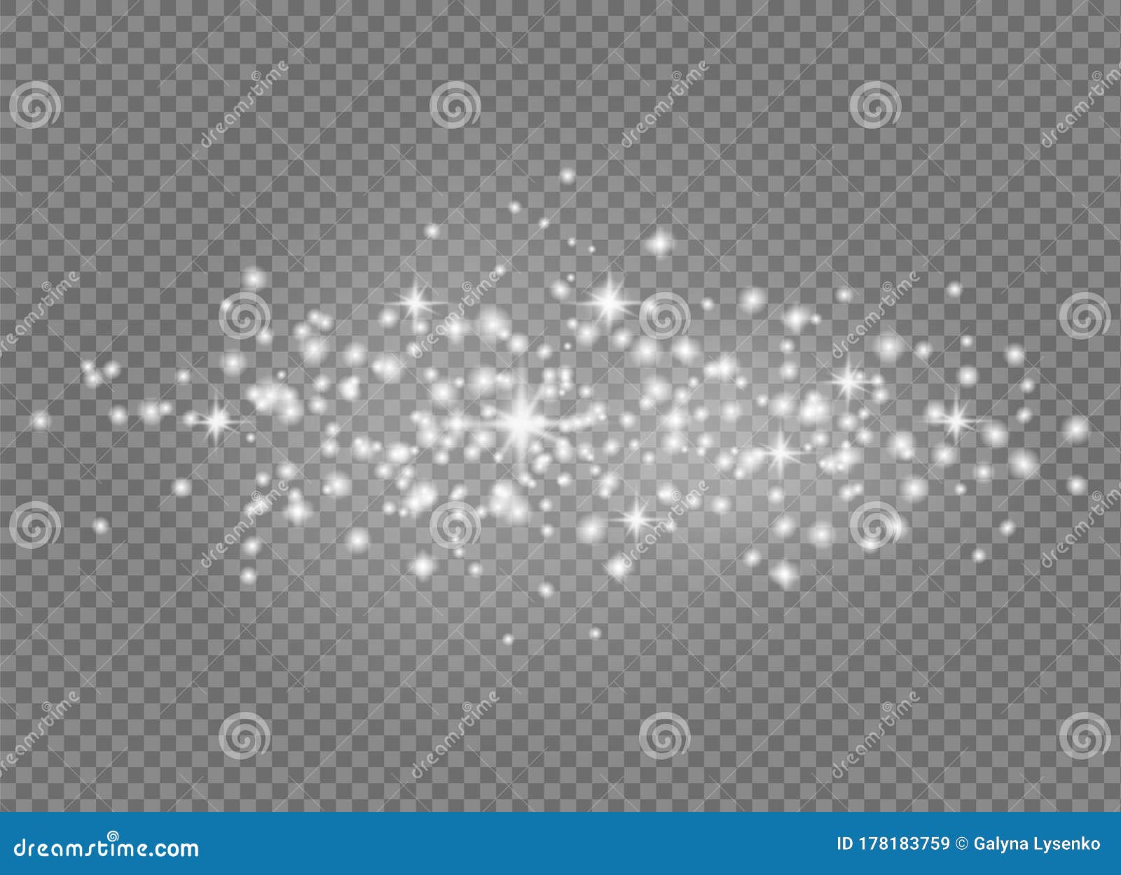 Falling Stars Effect on Checkered Background.Gold and Silver Glittering ...