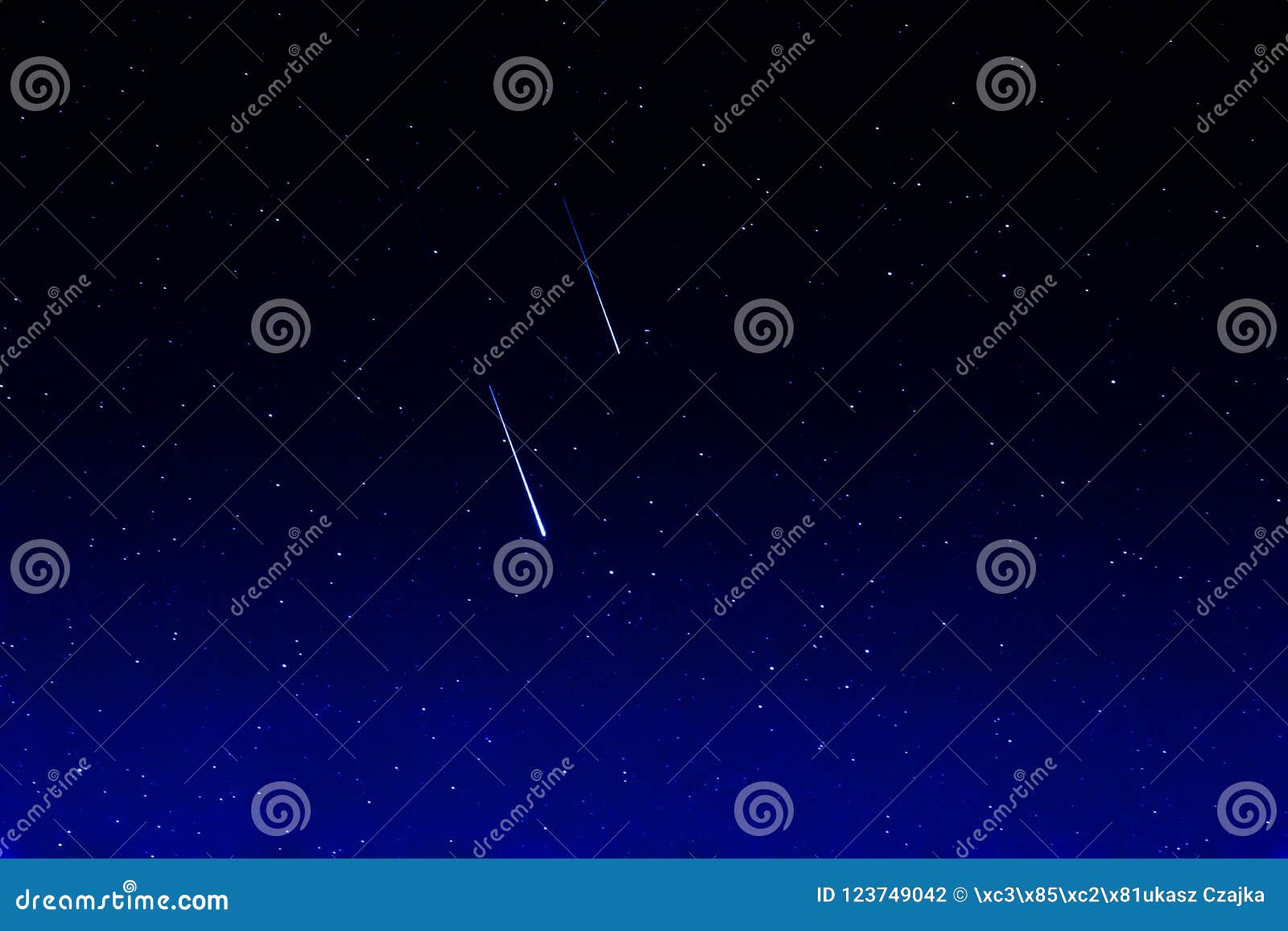 Falling stars, Perseids stock photo. Image of astrophotography - 123749042