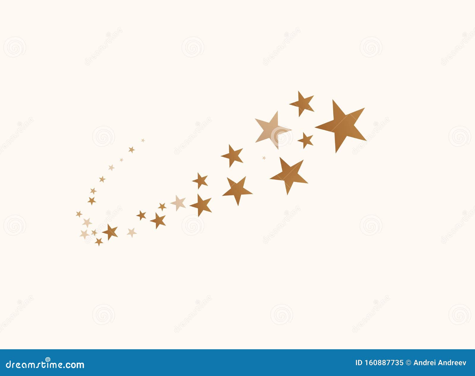 The Falling Stars are a Simple Drawing. Stock Vector - Illustration of ...