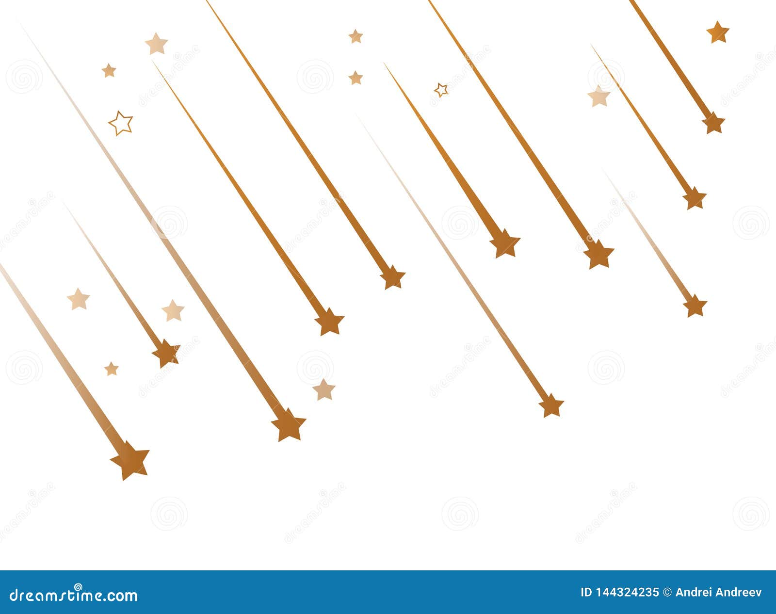 The Falling Stars are a Simple Drawing. Vector Stock Illustration ...