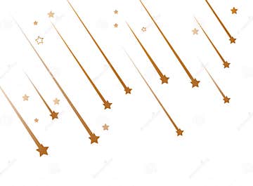 The Falling Stars are a Simple Drawing. Vector Stock Illustration ...