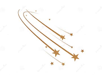 The Falling Stars are a Simple Drawing. Vector Stock Illustration ...