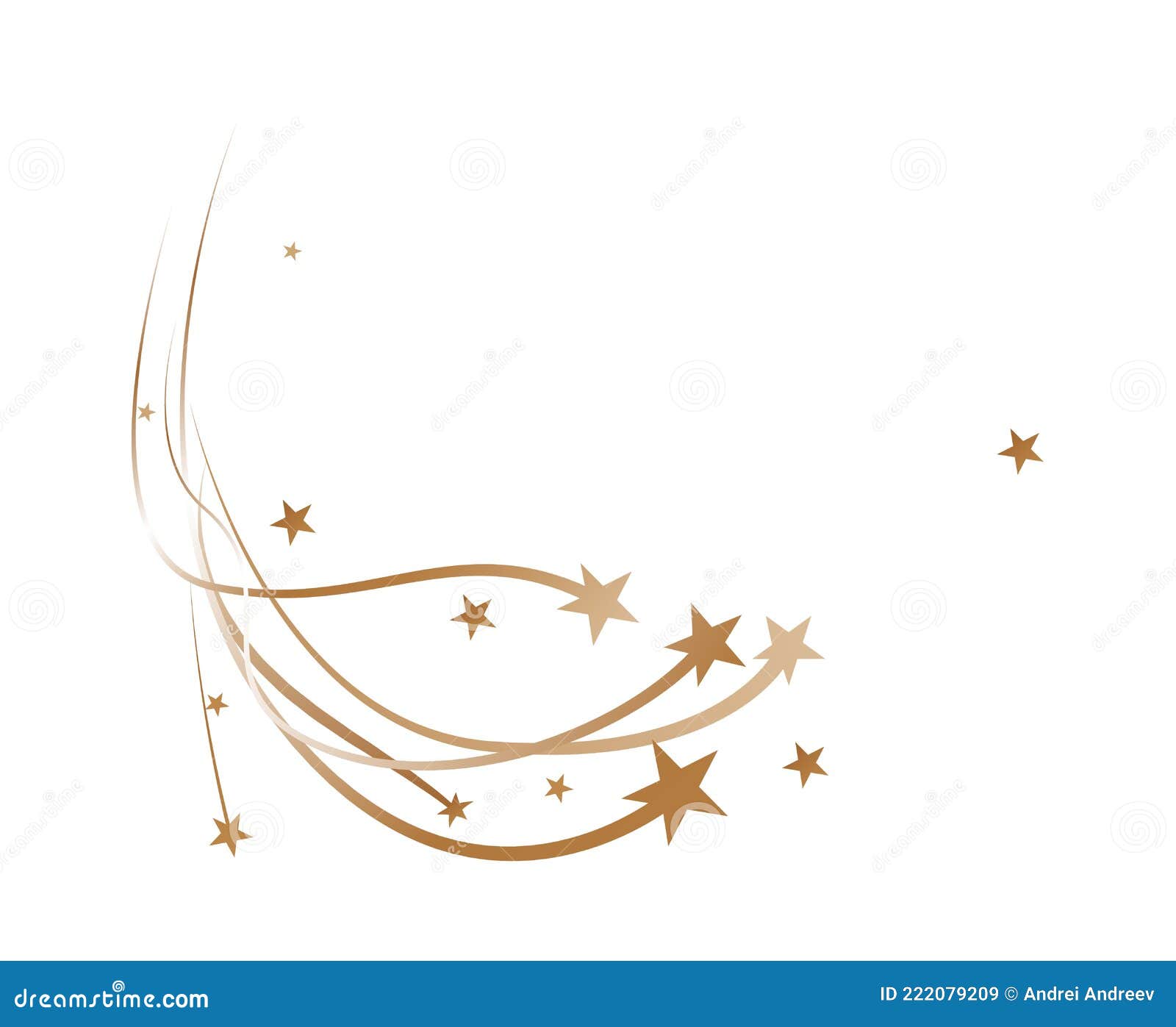 The Falling Stars are a Simple Drawing. Stock Illustration ...