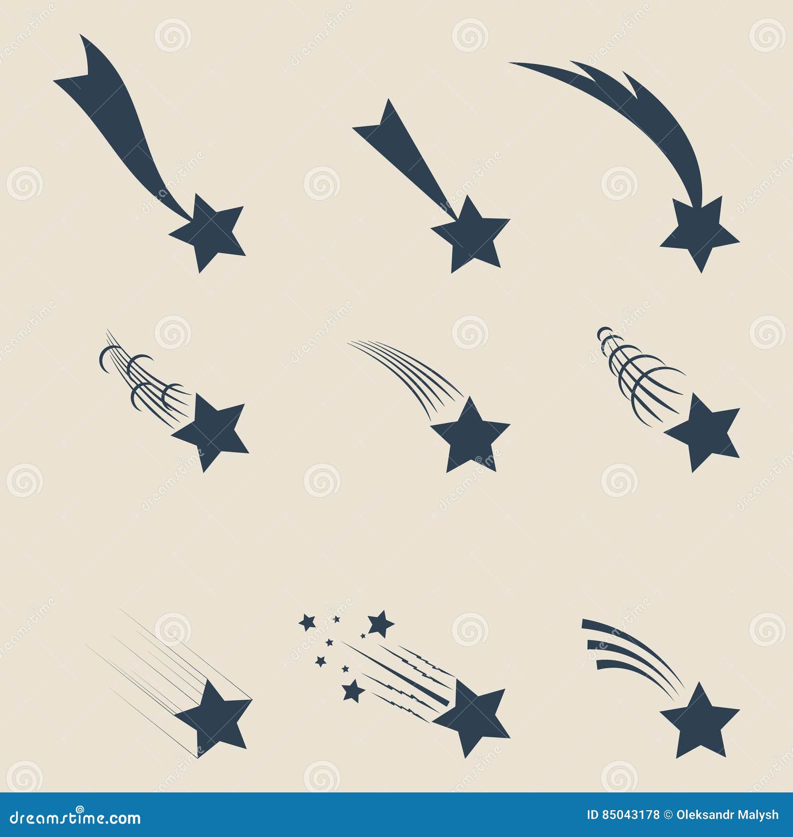 Falling stars vector stock vector. Illustration of fast - 85043178