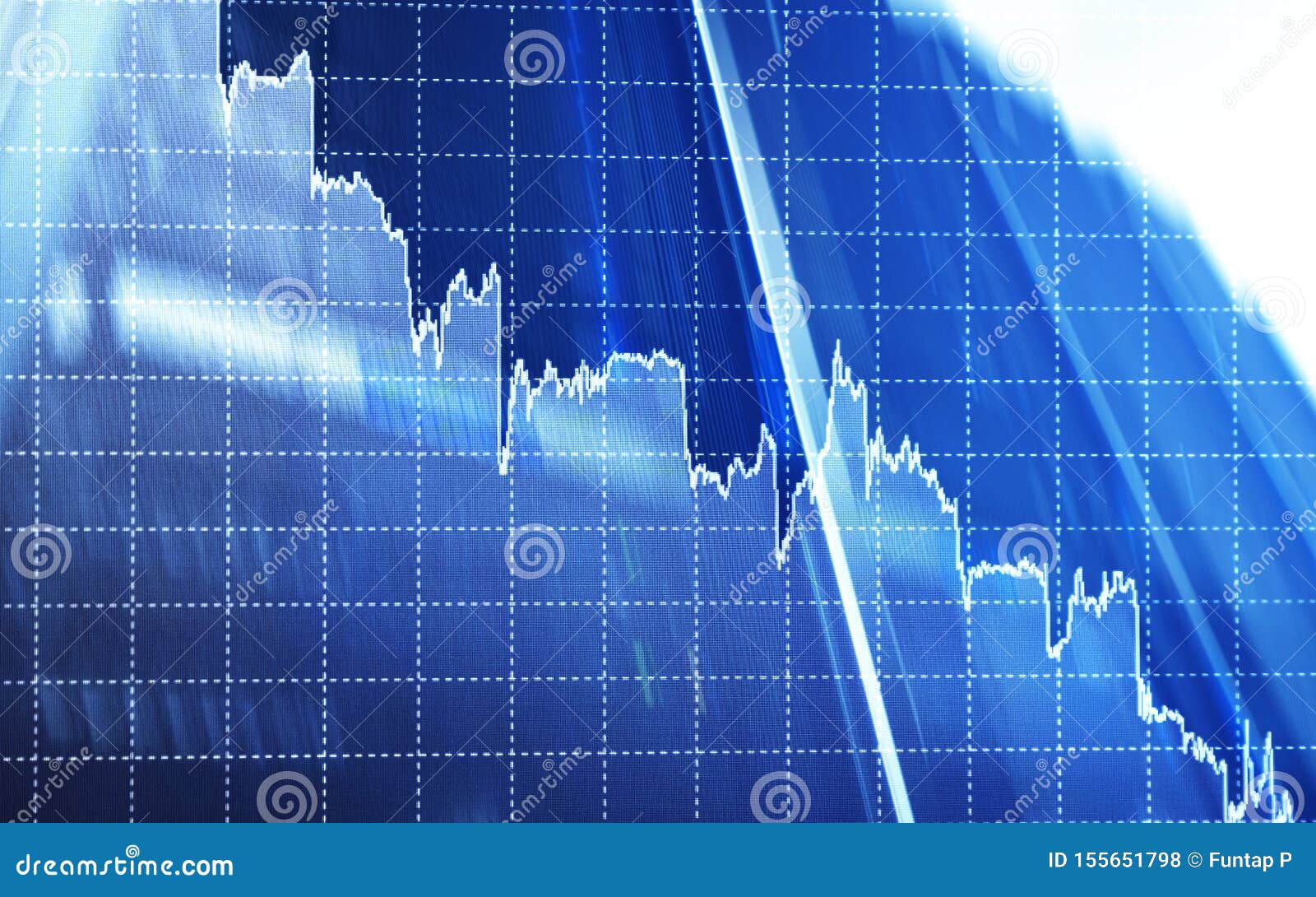 Falling Stock Bar Chart | CartoonDealer.com #3085682