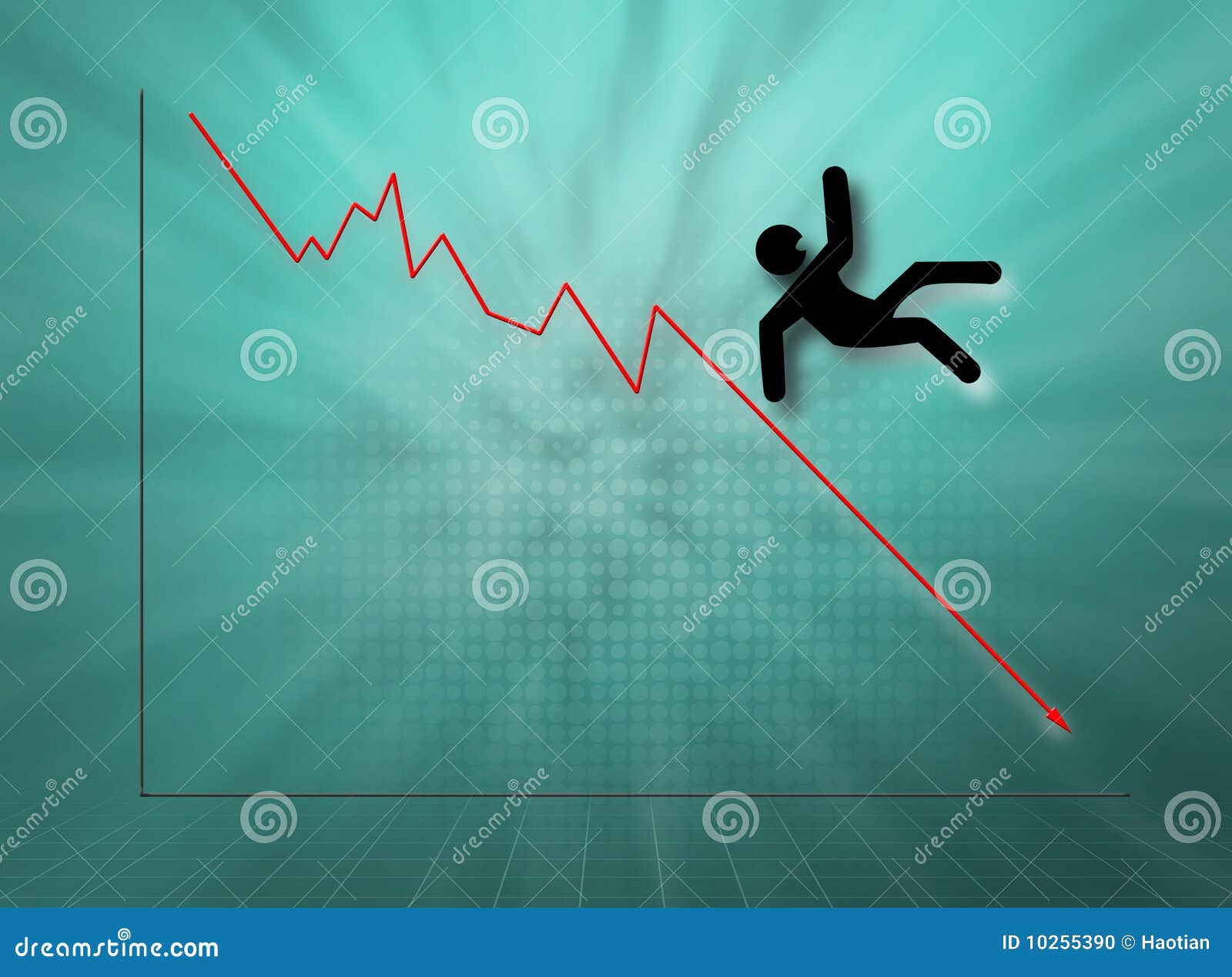 Falling Stock Guy stock illustration. Illustration of financial - 10255390