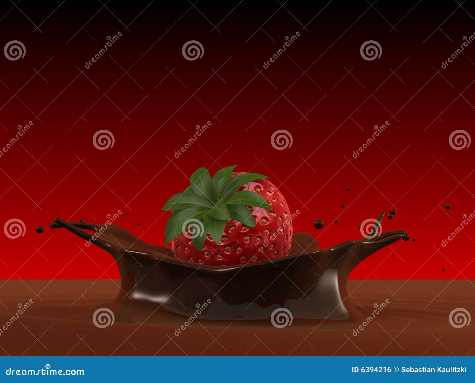 Falling strawberry stock illustration. Illustration of spray - 6394216