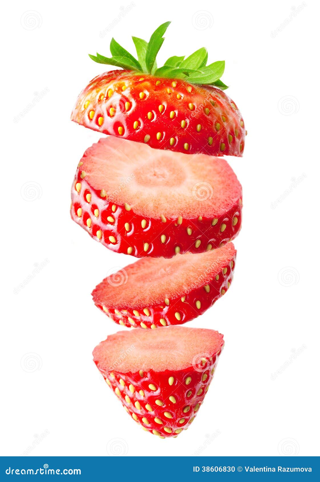 Falling strawberry stock photo. Image of shiny, closeup - 38606830